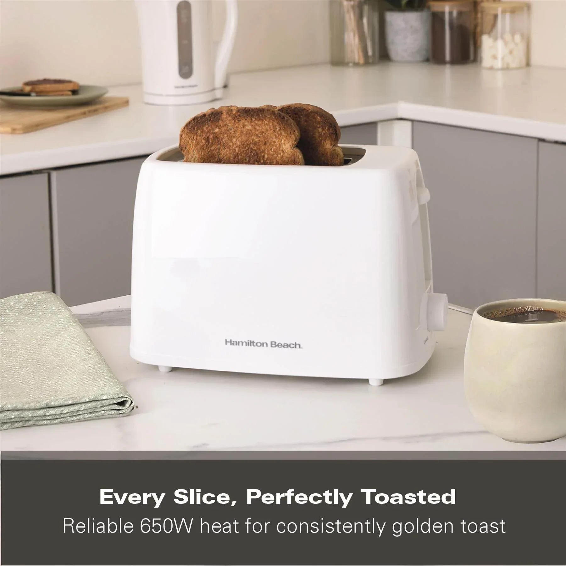 Hamilton Beach Essential 2 Slice Plastic Toaster - White – Hamilton ...